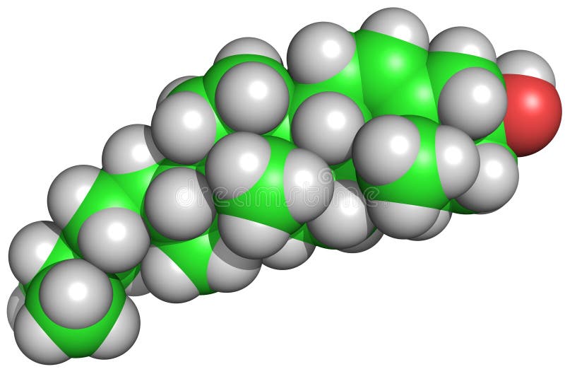 Cholesterol Structure stock illustration. Illustration of atom - 8628545