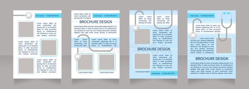 Cholesterol Testing Importance Blank Brochure Layout Design Stock ...