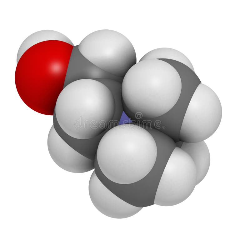 Choline Essential Nutrient Molecule. 3D Rendering Stock Illustration ...