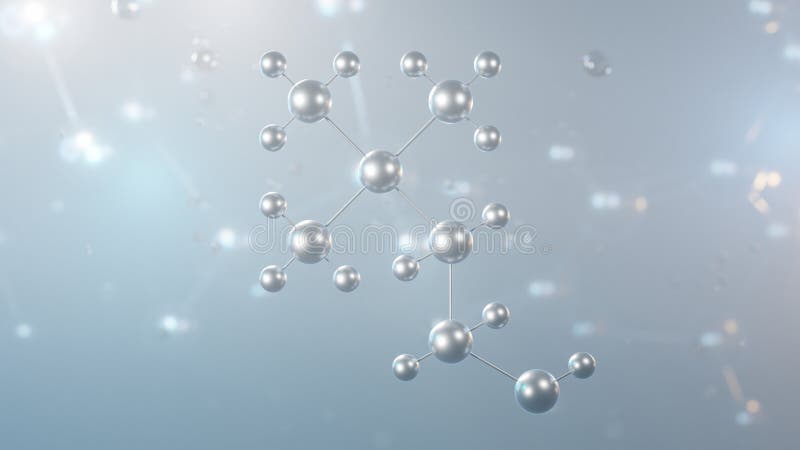 Choline Molecular Structure, 3d Model Molecule, Vitamin B4, Structural ...