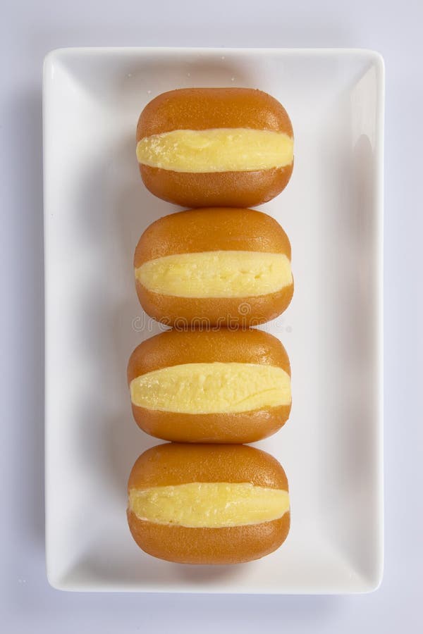 Chomchom Tasty Bengali Sweet Ever Everyone Like this Sweet Stock Image ...