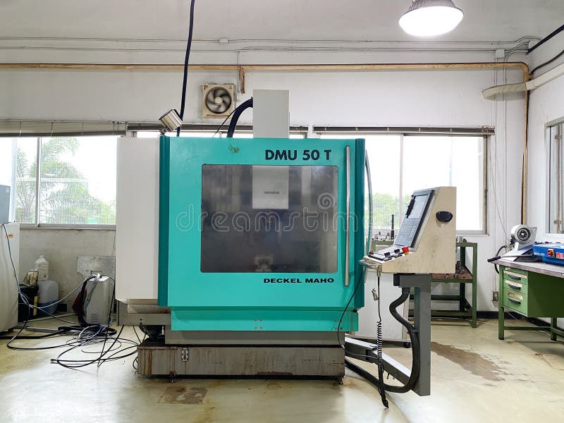 CNC Machine for Study in the Thai- German Institute Editorial Stock ...