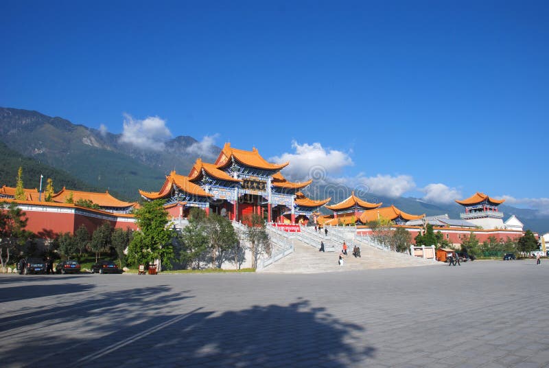A temple in Dali of China stock photo. Image of province - 4484408