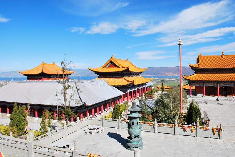 Chong Sheng Temple stock photo. Image of lake, building - 23251360