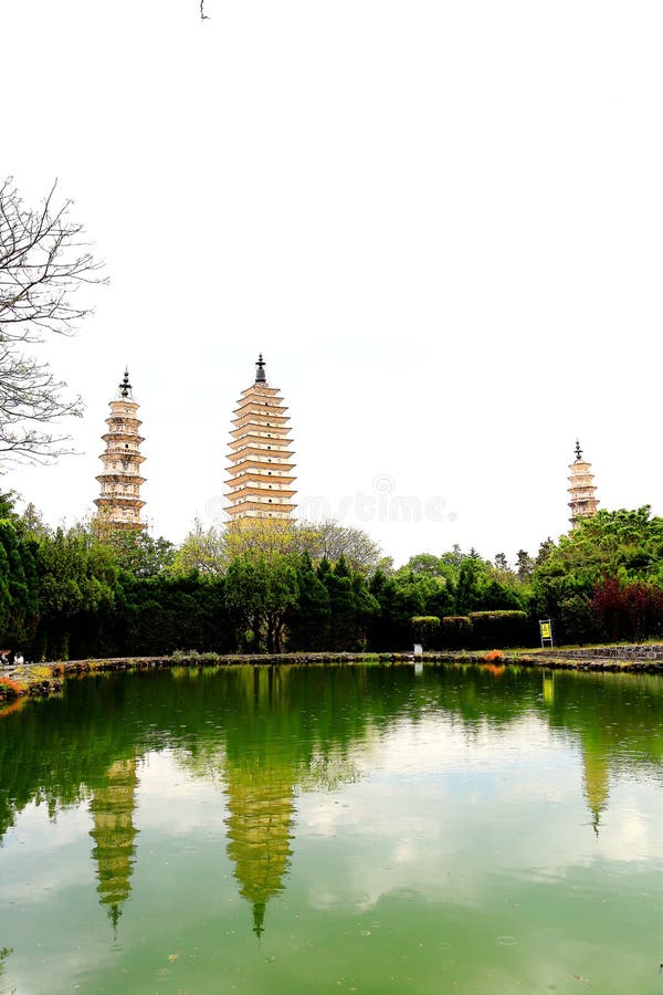 The Three Pagoda of Chong Sheng Temple Stock Image - Image of buddhist ... The Three Pagoda of Chong Sheng Temple Stock Image - Image of buddhist ...