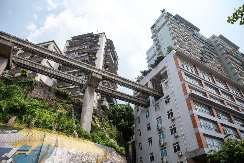 The Train Going through the Building,this Place is Tourism Point in ...