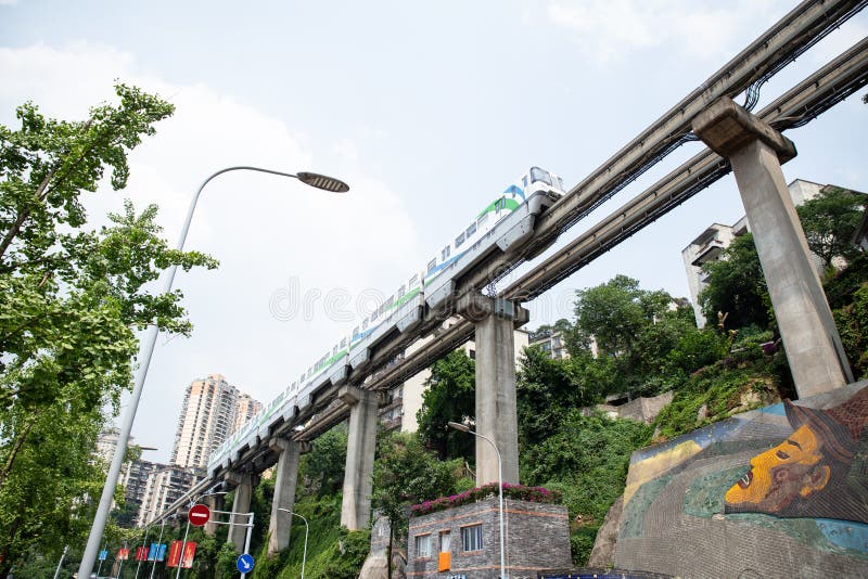 The Train Going through the Building,this Place is Tourism Point in ...