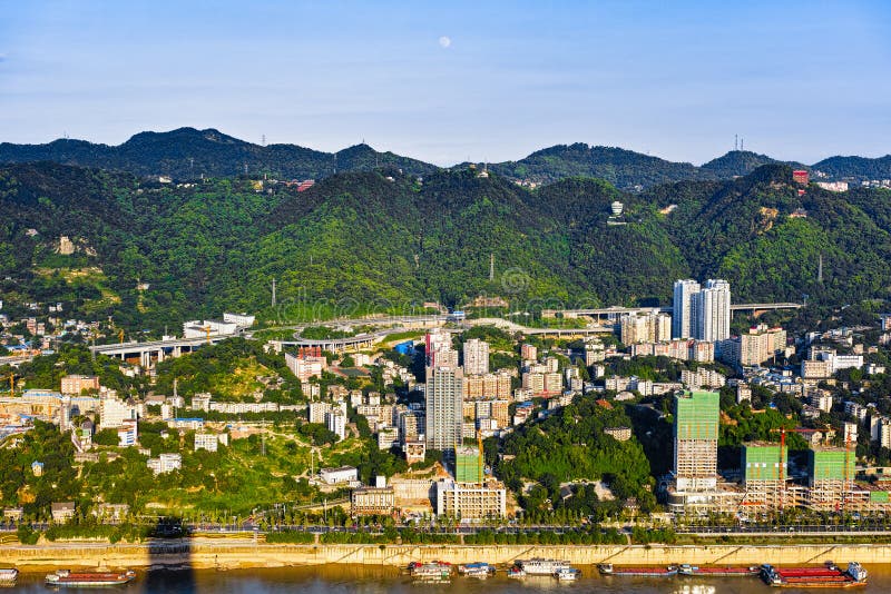 Chongqing Mountain City editorial stock photo. Image of mountain ...