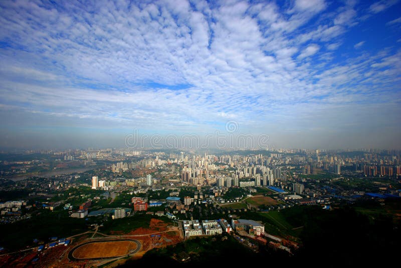 Chongqing Shapingba view stock photo. Image of building - 7648338