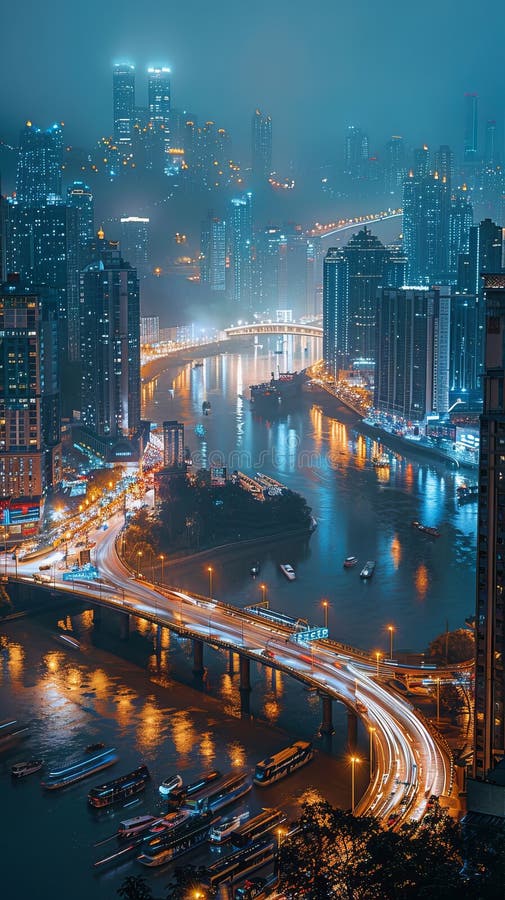 Chongqing Urban Architecture - on the Highway and High-speed Rail Stock ...
