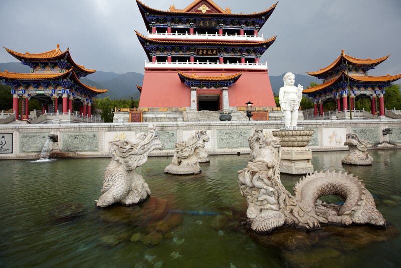 The chongsheng temple stock photo. Image of dragon, chinese - 20362852