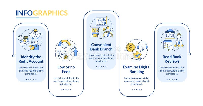 Choose Bank Rectangle Infographic Template Stock Vector - Illustration ...