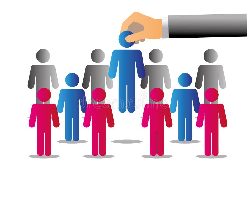 Choose candidate stock vector. Illustration of choosing - 57889831