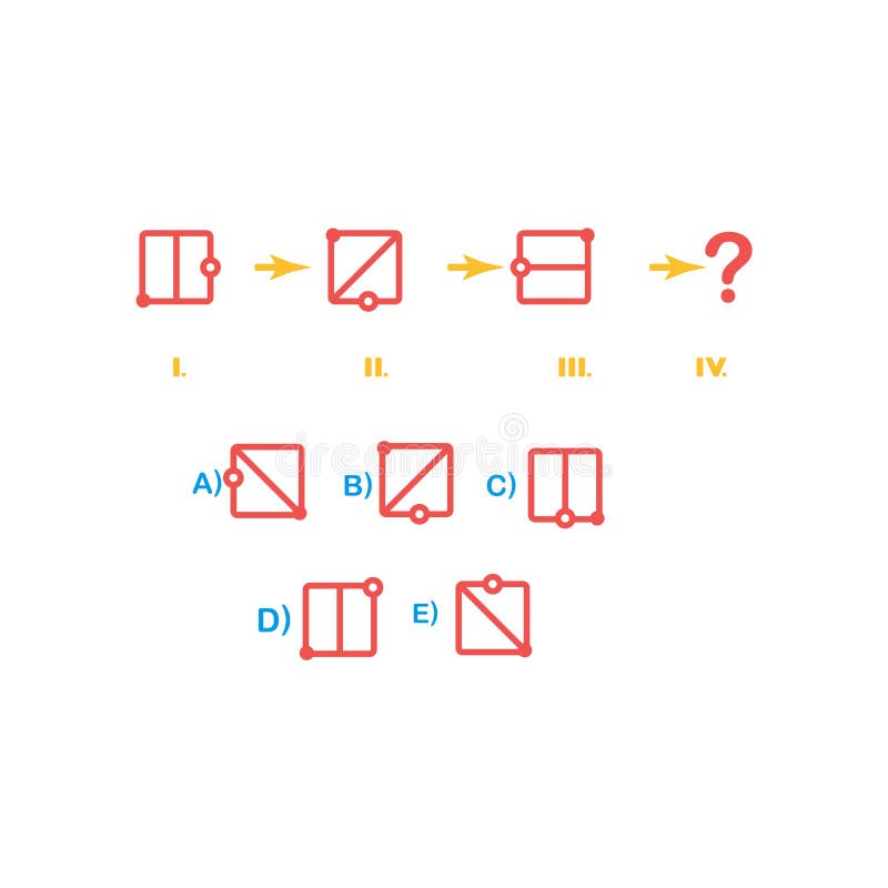 Choose Correct Answer. IQ Test. Logical Task, Educational Game for ...