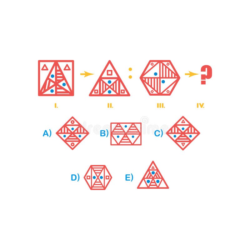 Choose Correct Answer. IQ Test. Logical Task, Educational Game for ...