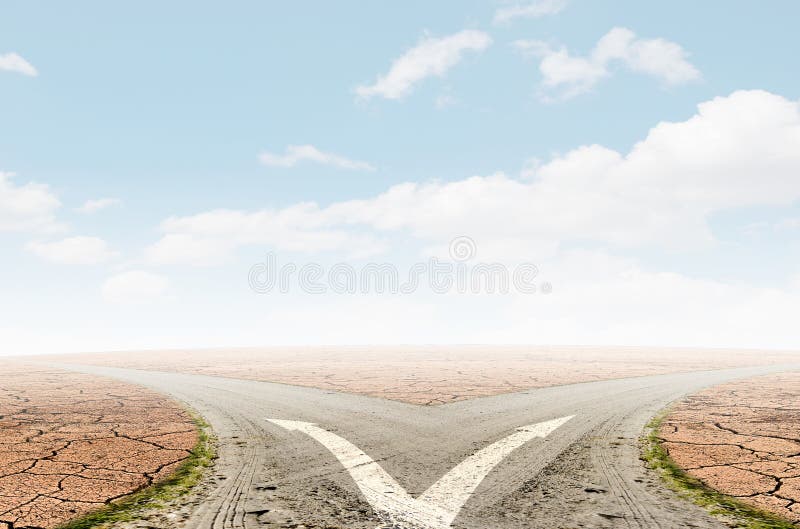 Choose correct way stock image. Image of success, nature - 57738469