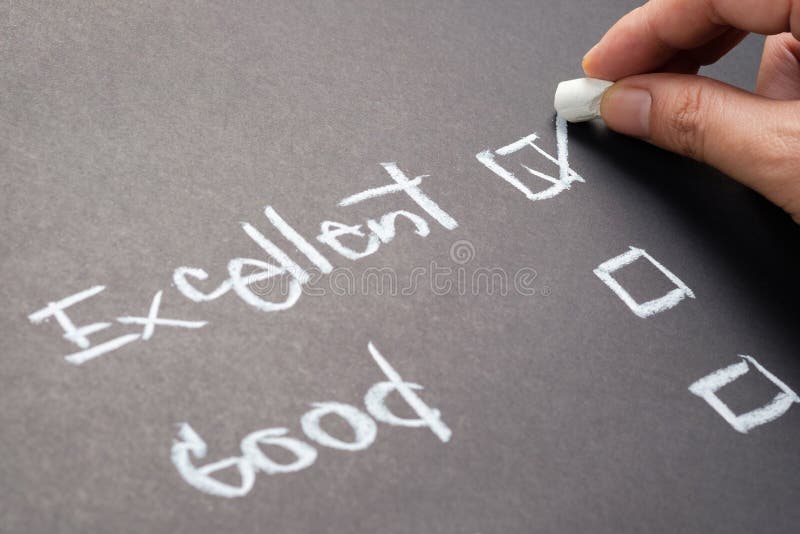 Choose Excellent stock image. Image of performance, audit - 89838817