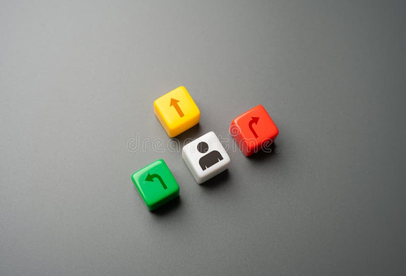 Choose a Further Plan. Choosing between Distinct Paths Stock Image ...