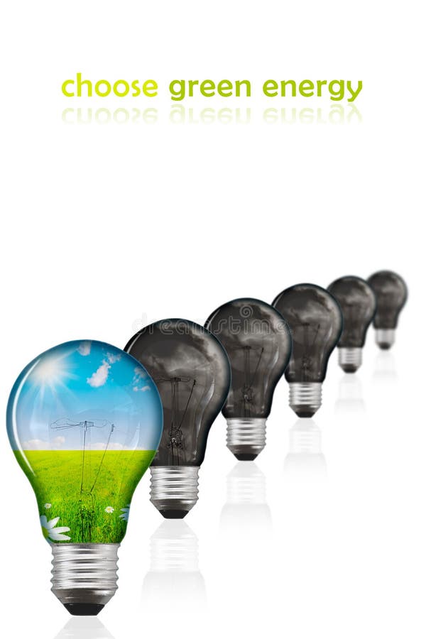 Choose green energy stock illustration. Illustration of environment ...