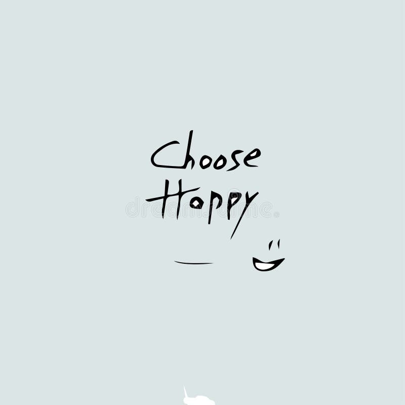 Choose Happy Vector Illustration Stock Vector - Illustration of vector ...