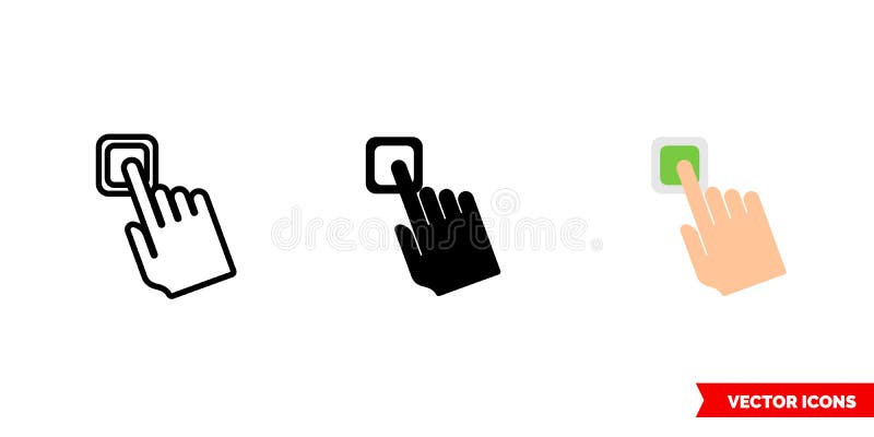 Choose Icon of 3 Types Color, Black and White, Outline. Isolated Vector ...