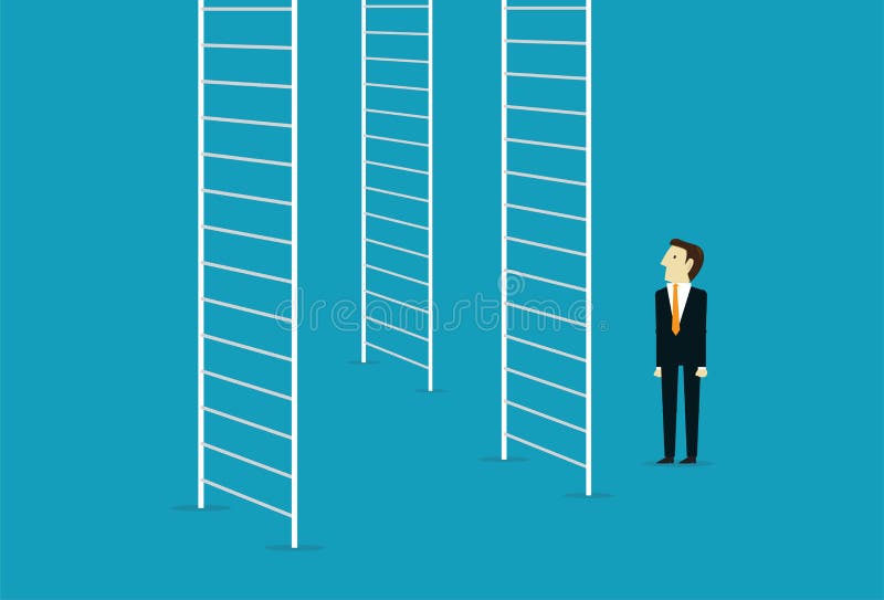 Choose the Ladder of Progress Stock Vector - Illustration of handshake ...