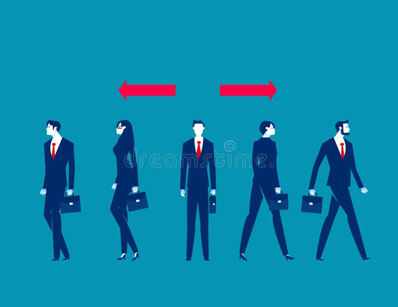 Choose Left or Right. Business Direction Concept Stock Vector ...