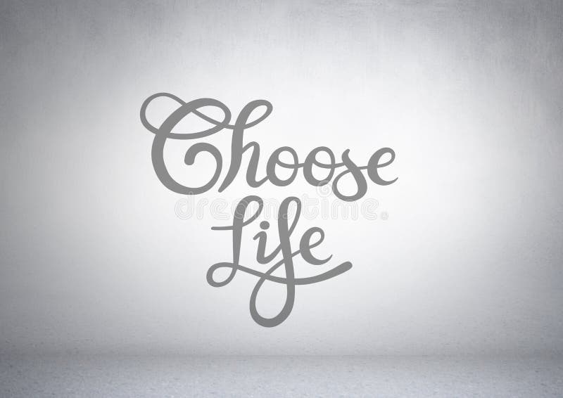 Choose Life - Simple Inspire And Motivational Quote. Hand Drawn ...