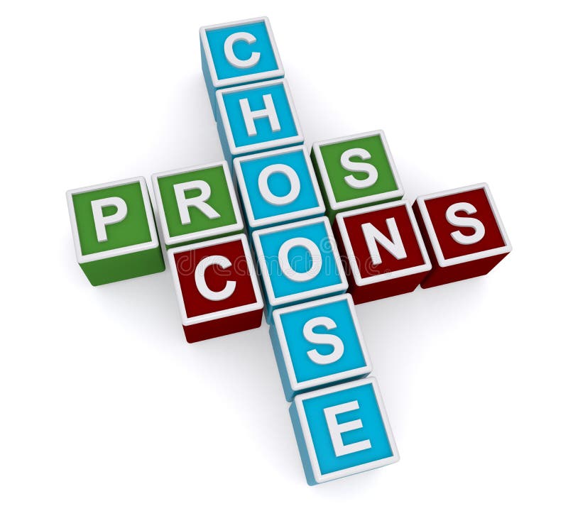 Pros and cons ribbons stock vector. Illustration of glossy - 76041428