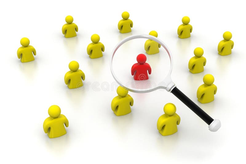 The Right Person for the Job Stock Illustration - Illustration of ...