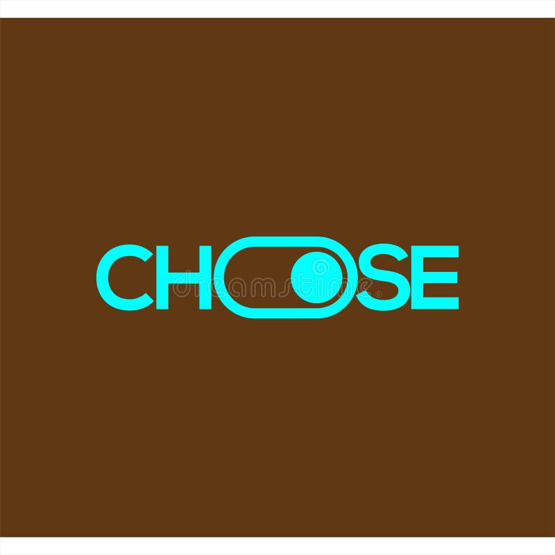 Choose Text Logotype Vector Template Stock Vector - Illustration of ...