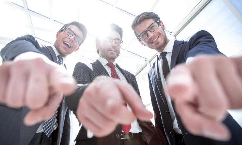 We Choose You! Three Business Men Pointing at You Stock Image - Image ...