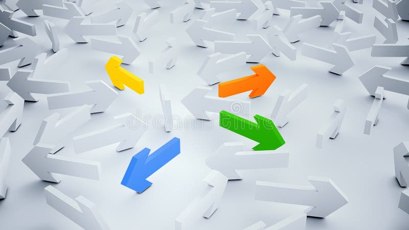Choose Your Direction . Mixed Media Stock Illustration - Illustration ...