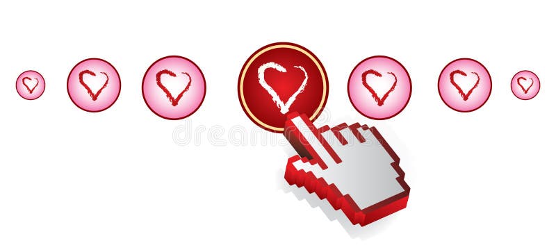 Choose your heart stock vector. Illustration of passion - 18103484