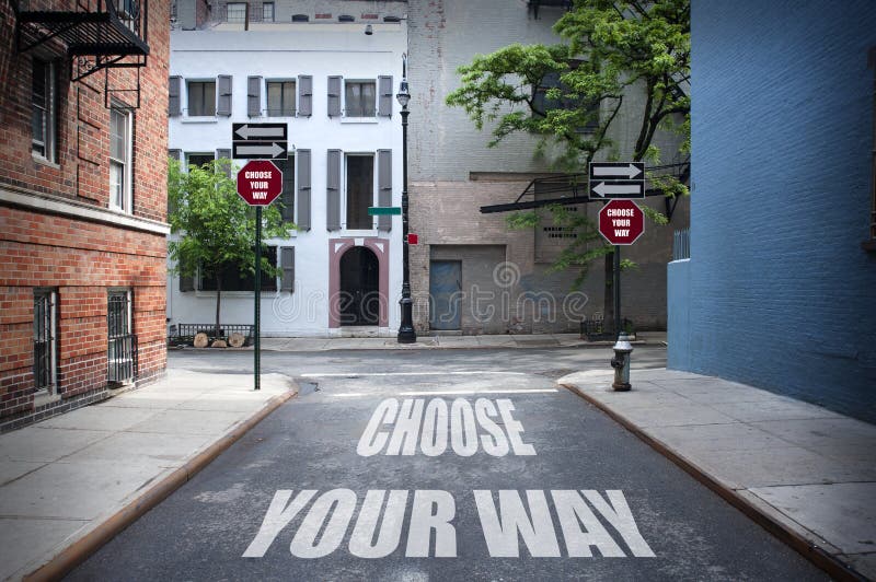 Choose Your Way stock image. Image of beginning, career - 61717819