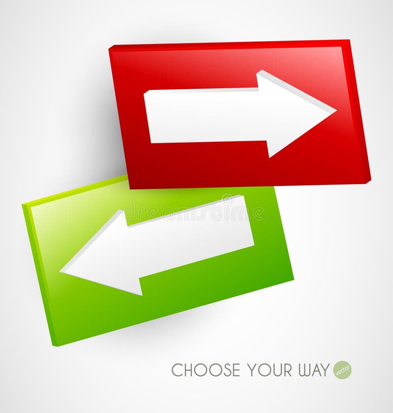 Choose your way stock vector. Illustration of color, navigation - 39926876