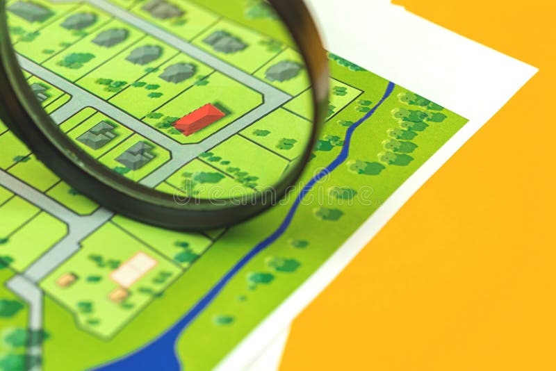 Choosing a Building Plot of Land for House Construction Concept ...