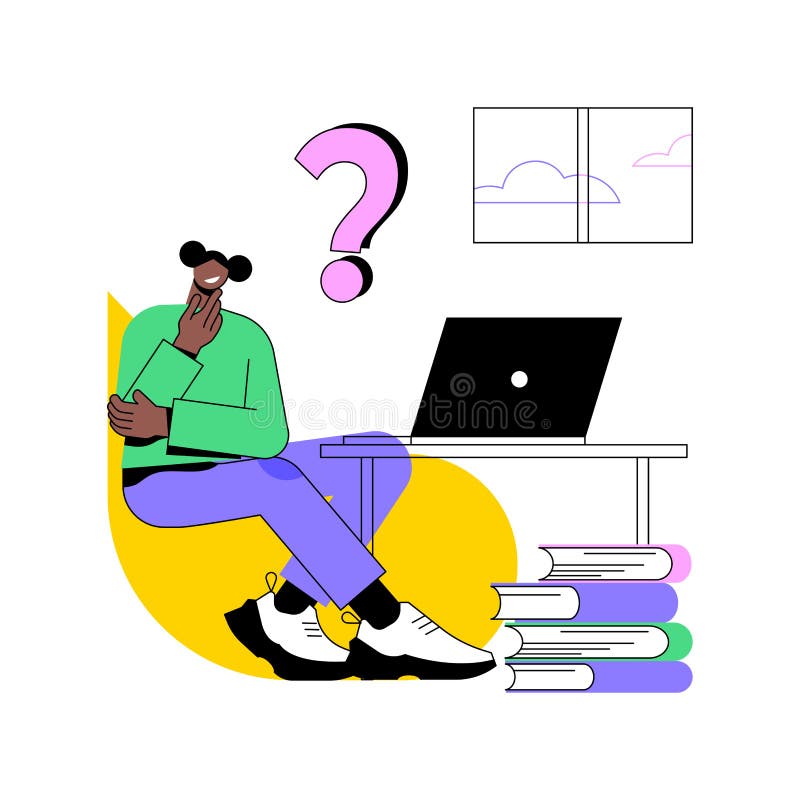 Choosing Courses Isolated Cartoon Vector Illustrations. Stock Vector ...