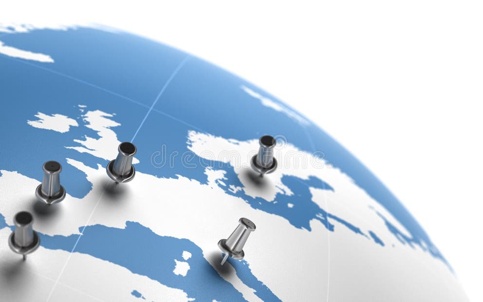 Choosing destination stock illustration. Illustration of globe - 17394228