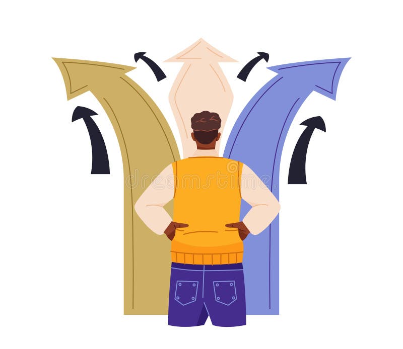 Choosing from Multiple Solutions Vector Concept Stock Vector ...