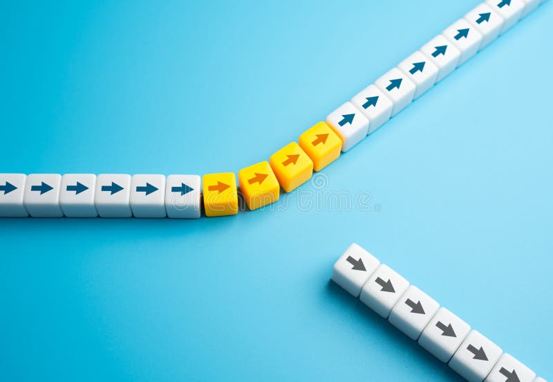 Choosing the Next Path at a Fork in the Road. Stock Photo - Image of ...