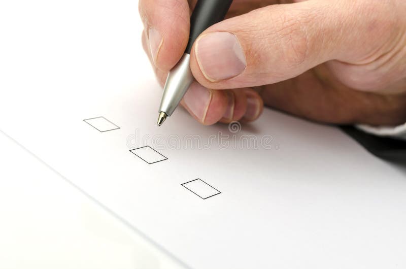 Choosing One of the Options Stock Image - Image of exam, feedback: 31837131