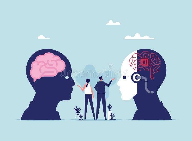 Choosing a Project that is Suitable for AI or Humans Stock Vector ...