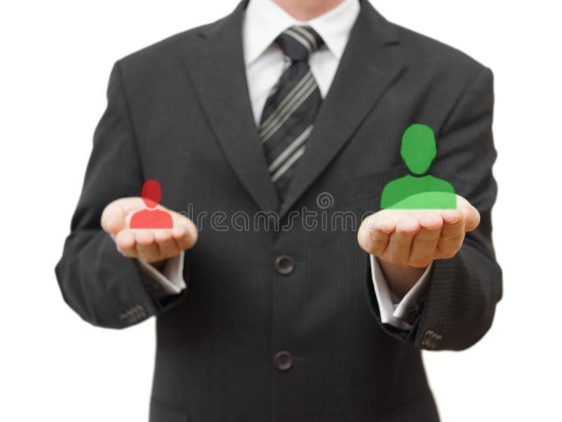 Choosing the Right Person for Partnership Stock Image - Image of ...