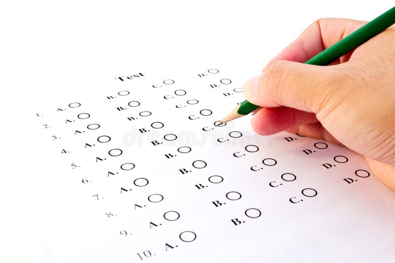 Taking a Test stock image. Image of multiple, choice - 19787055