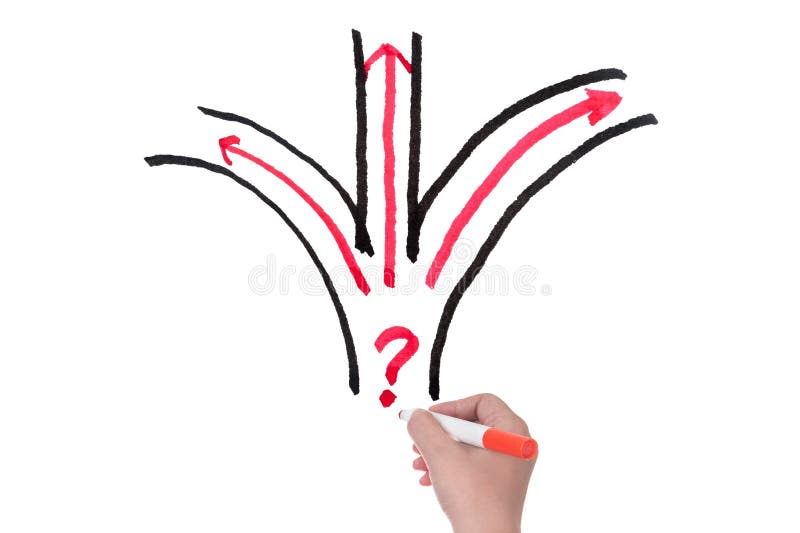 Choosing from Three Options Stock Photo - Image of hand, three: 43936672