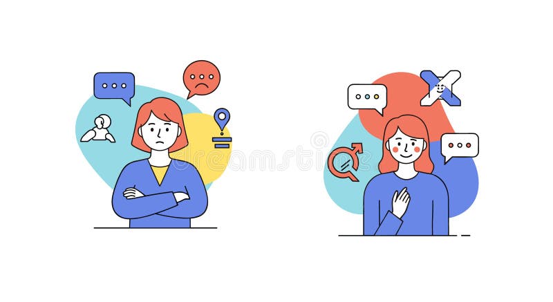 Choosing Travel Destinations the Difference between Two People in the ...