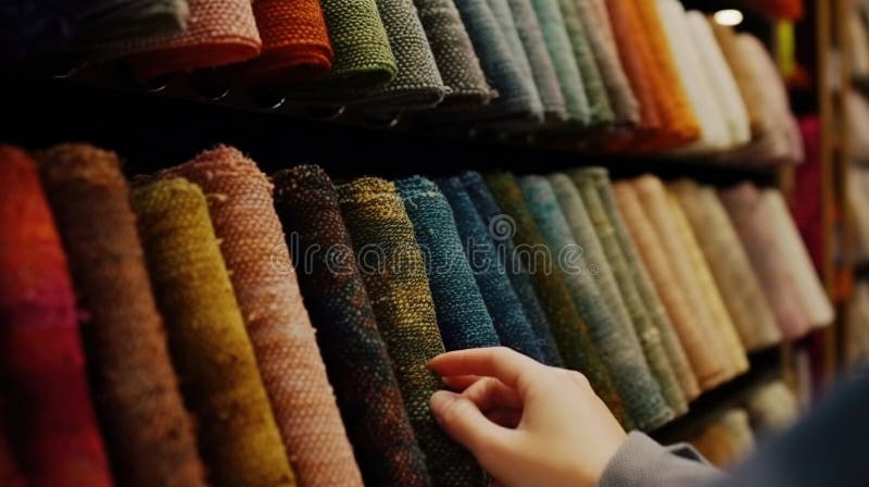 Choosing Upholstery Fabric Color and Texture from Various Color, Ai ...
