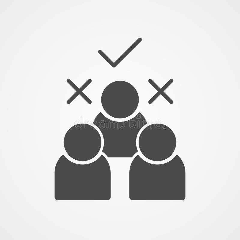 Choosing Filled and Outline Vector Icon Sign Symbol Stock Vector ...