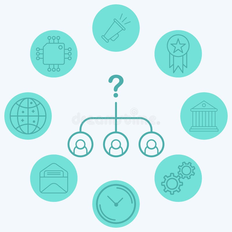 Choosing Vector Icon Sign Symbol Stock Illustration - Illustration of ...